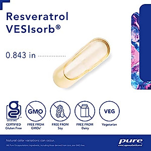 Pure Encapsulations Resveratrol VES-Sorb | Hypoallergenic Support for Cellular and Cardiovascular Health* | 90 Capsules