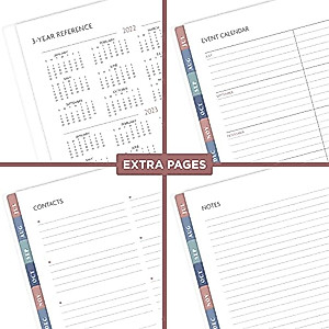 AT-A-GLANCE 2022-2023 Planner, Weekly & Monthly Academic, 8-1/2" x 11", Large, Badge Floral (1613F-905A)