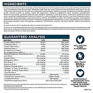 NutriSource Adult Chicken & Rice Small Bites Dog Food 5lb