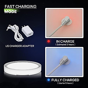 Magshion LED Light-Up Serving Tray 16 Color Cocktail Party Service Delivery Tray Rechargeable Multicolor Lighting Serving Trays Barware with Remote for Music Theme Birthday Party