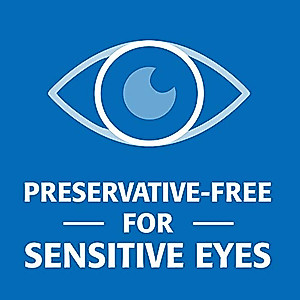 Refresh Optive Lubricant Eye Drops, Preservative-Free, 0.01 Fl Oz Single-Use Containers, 60 Count