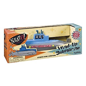 Toysmith NeatO! Classic Toys Wind Up Diving Submarine