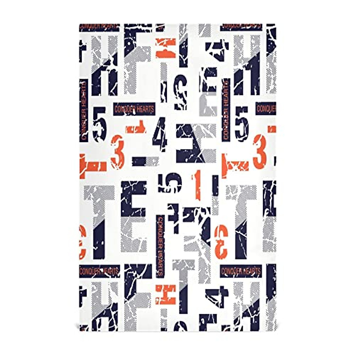 Bulletgxll Kitchen Towels Set of 1 Crackled Frosted Letters Soft Absorbent Dishcloths Reusable Dish Towels Tea Towels Cleaning Cloths for Kitchen Home