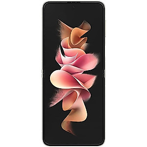 Samsung Galaxy Z Flip 3 Flip3 5G Fully Unlocked Android Cell Phone US Version Smartphone Flex Mode, Intuitive Camera Compact - (Renewed) (128GB, Cream)