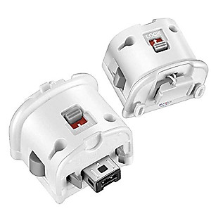 Machine-Ya Wii Motion Plus - External Remote Motion Plus Sensor Controller Wii U Motion Plus (White 2PCS)