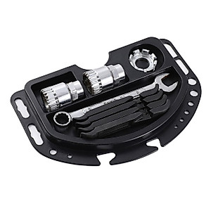 Toddmomy 1pc Repair Bike Repair Station Portable Work Bench Mechanic Tool Storage Shelves Plastic Tripod Base Stand Work Tray Portable Bike Repair Rack Bike Display Support Repair Workstand