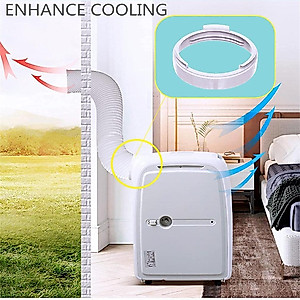 CSRTONI 5.9 Inch/6 Inch Portable Air Conditioner Hose Adapter, Connecting The Round Back End of The Air Conditioner Exhaust Port to Exhaust Pipe, Applicable to lg,whynter,Honeywell,etc.(Round)