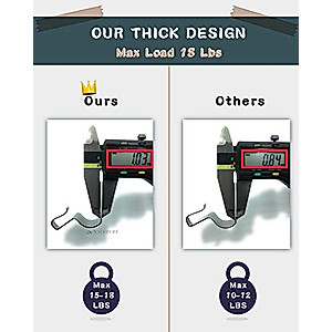 NACETURE Vinyl Siding Hooks Hanger - 20 Pack and Vinyl Siding Screw Hanger 6 Pack - Heavy Duty Stainless No-Hole Needed Vinyl Siding Clips for Hanging- Vinyl Siding Hooks for Outdoor Decorations