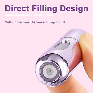 MDDRUIQI Perfume Travel Refillable Portable Perfume Atomizer Bottle 5ML Mini Refillable Perfume Spray Bottles Atomizer Travel Perfume Bottle for Outdoor and Traveling (4 Colors)