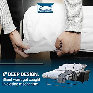 Sofa Sleeper Fitted Sheet, Sofa Bed/Pullout Couch Bottom Sheet, Fits 6" Thick Sleeper Sofa Mattress, 38" x 72" - Twin