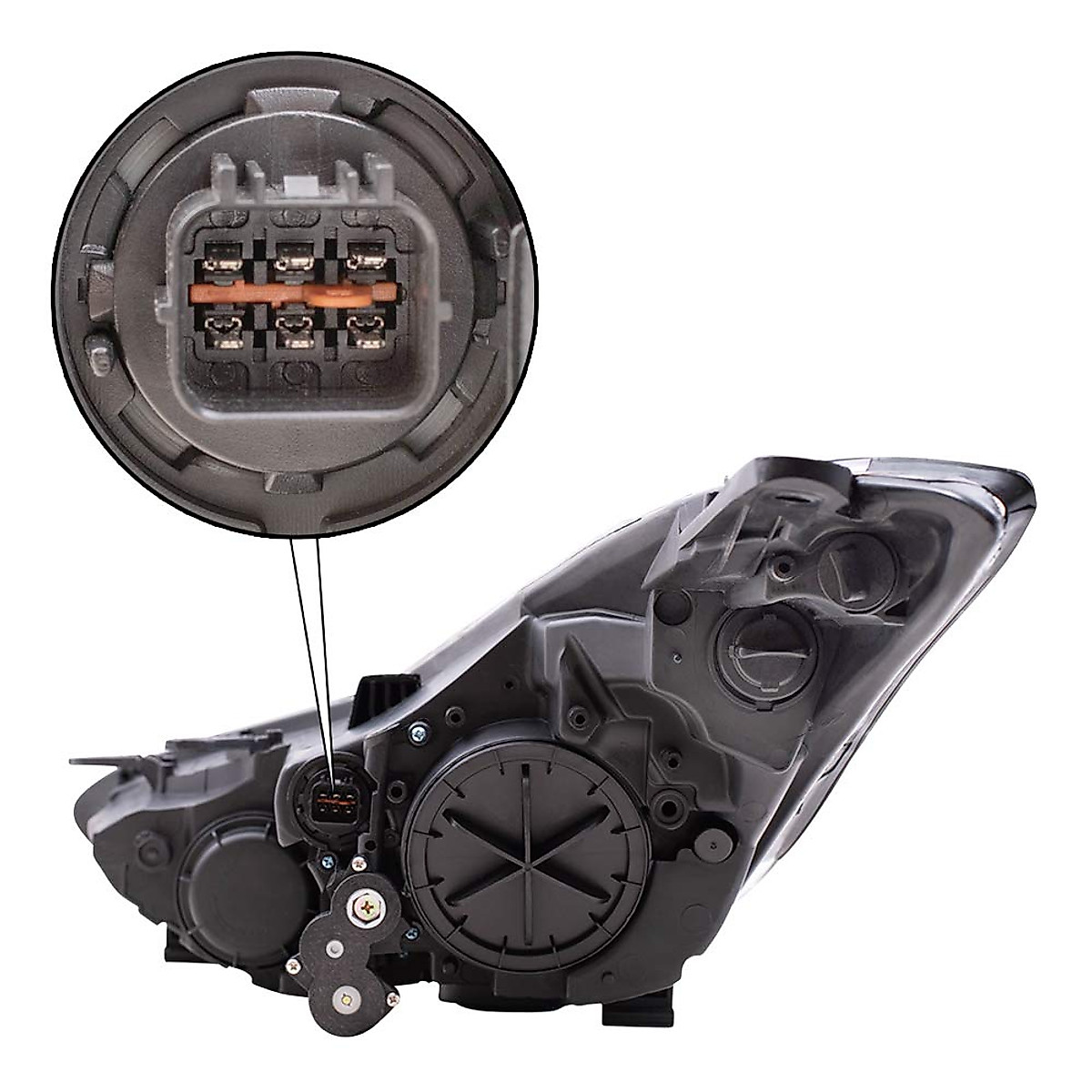 Brock Replacement Pair Set Halogen Headlights Headlamps Compatible with Elantra 921013Y000 921023Y000