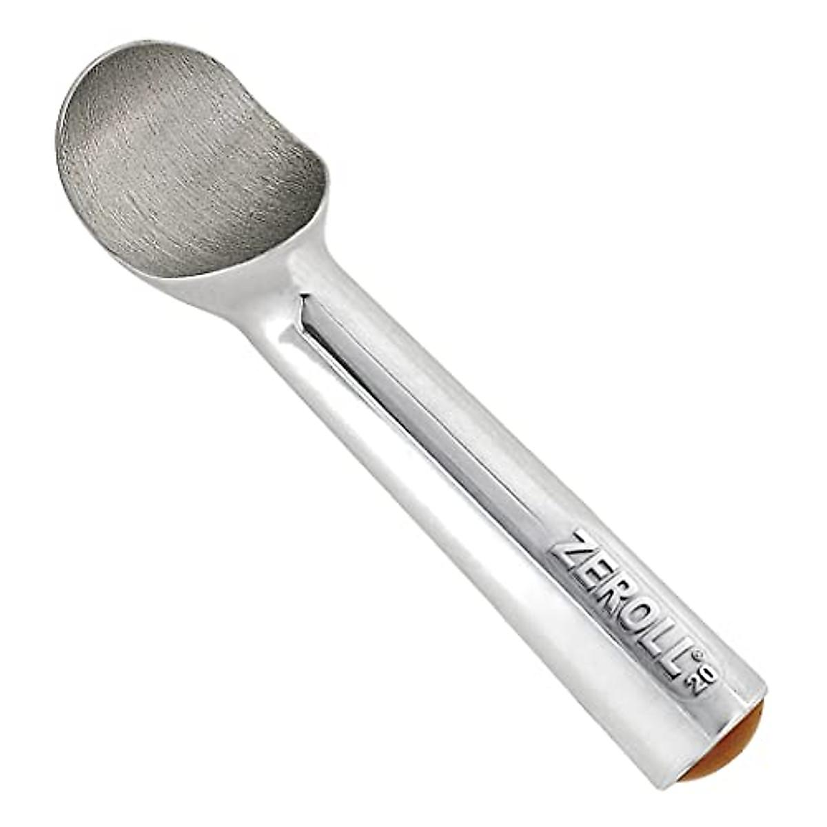 Zeroll 1020 Original Ice Cream Unique Liquid Filled Heat Conductive Handle Simple One Piece Aluminum Design Easy Release 40 Scoops per, 2-Ounce, Silver