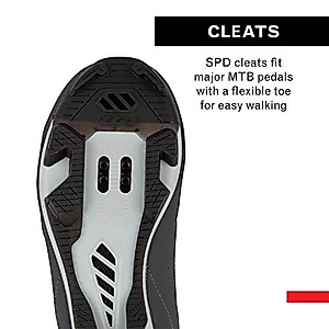 Louis Garneau, Men's Multi Air Flex II Bike Shoes for Commuting, MTB and Indoor Cycling, SPD Cleats Compatible with MTB Pedals, Black, 45