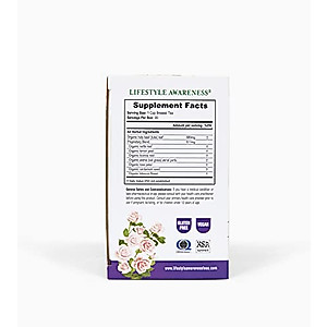 Lifestyle Awareness Stress Balance Tea with Calming Rose Petal, Caffeine Free, 20 Count, 1 pack