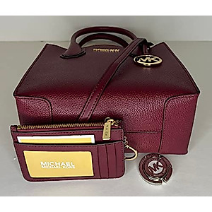 Michael Kors MICHAEL Michael Kors Mercer MD Messenger bundled SM TZ Coinpouch Purse Hook (Mulberry)