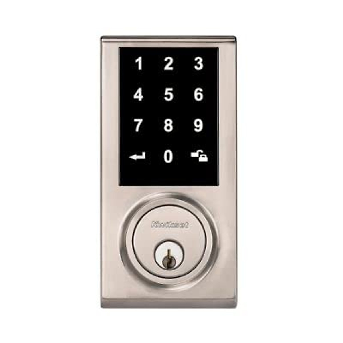 kwikset Electronic Deadbolt Keyless Entry Nickel Touch Screen