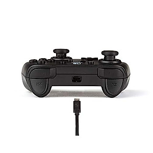 PowerA Nintendo Switch Wired Controller - Black, Detachable 10ft USB Cable, No Battery Required, Officially Licensed By Nintendo
