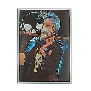 Fantasy North - Sid Wilde - Skull Gang Member - 100 Smooth Matte TCG Trading Card Sleeves - Fits Magic MTG Commander Pokemon and Other Card Games - Playing Card Sleeves