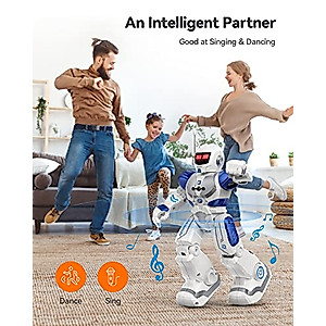 Ruko 6088 Programmable Robot, Gesture Sensing Intelligent Remote Control Robot for Kids 3-6 Years, Christmas Birthday Gift