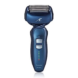 Panasonic Arc4 Electric Razor for Men 4Blade Electric Shaver with Popup Trimmer Rechargeable Wet Dry Foil Shaver, Blue, 1 Count