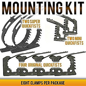 END OF ROAD 8 piece Quick Fist Clamp Mounting Kit - 90010