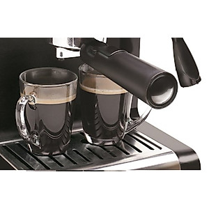 Capresso 116.04 Pump Espresso and Cappuccino Machine EC100, Black and Stainless, 46 oz
