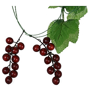 YHJIC 2X Artificial Grape Vine Garland Fruit Garden Decoration