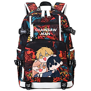 GO2COSY Anime Chainsaw Man Backpack Daypack Student Bag Bookbag School Bag 4