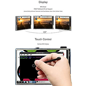 Waveshare 3.5inch Resistive Touch Display, Compatible with Raspberry Pi 5/4B/3B/Zero/Zero W/Zero 2W/Pico/Pico W/Pico WH, 480×320, IPS Screen, SPI
