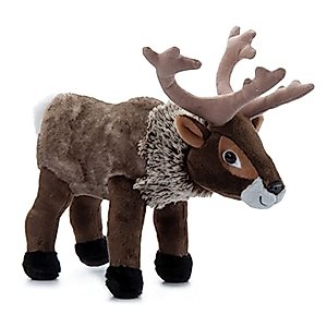 The Petting Zoo Reindeer Stuffed Animal Plushie, Gifts for Kids, Wild Onez Zoo Animals, Zoologee Reindeer Plush Toy 12 inches