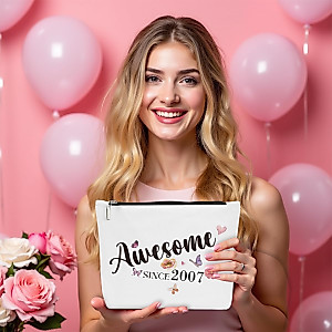 The 18th birthday gift for women, the 18th birthday decoration gift for women - the 18th birthday gift idea for friends, girlfriends, sisters, colleagues and BFF - the cosmetic bag since 2007