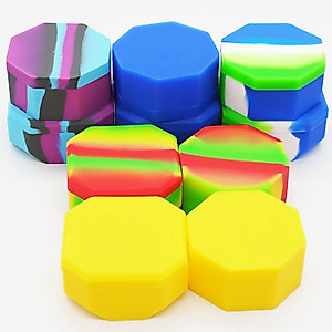 Pearwell 223ml Large Silicone Wax Concentrate Container 118ml 105ml Jars (16), Multicolor