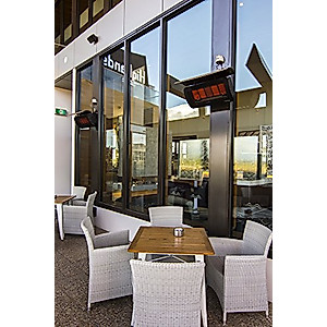 Bromic Heating Tungsten 500 Smart-Heat Gas 5 Burner Radiant Infrared Patio Heater, Natural Gas, 43000 BTU