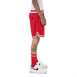 Pro Club Classic (above Knee) 7.5in Basketball Shorts, Red, Large