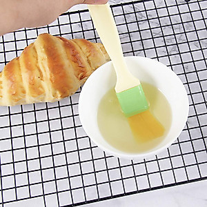 DOITOOL 3pcs Basting Brushes Plastic Pastry Baking Brushes BBQ Sauce Marinade Meat Brushes Glazing Oil Brushes for Bread Cake (Mixed Colors)