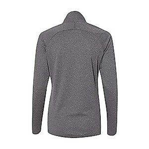 Adidas Women's Lightweight Quarter-Zip Pullover 2XL Black Heather/ Carbon