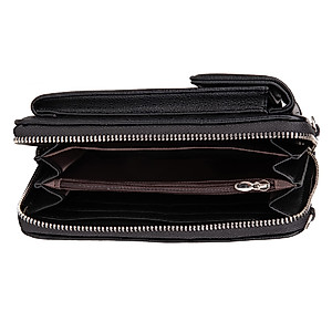 Montana West Small Purses for Women Crossbody Cell Phone Wallet Bag with Credit Card Slots MWC-180BK