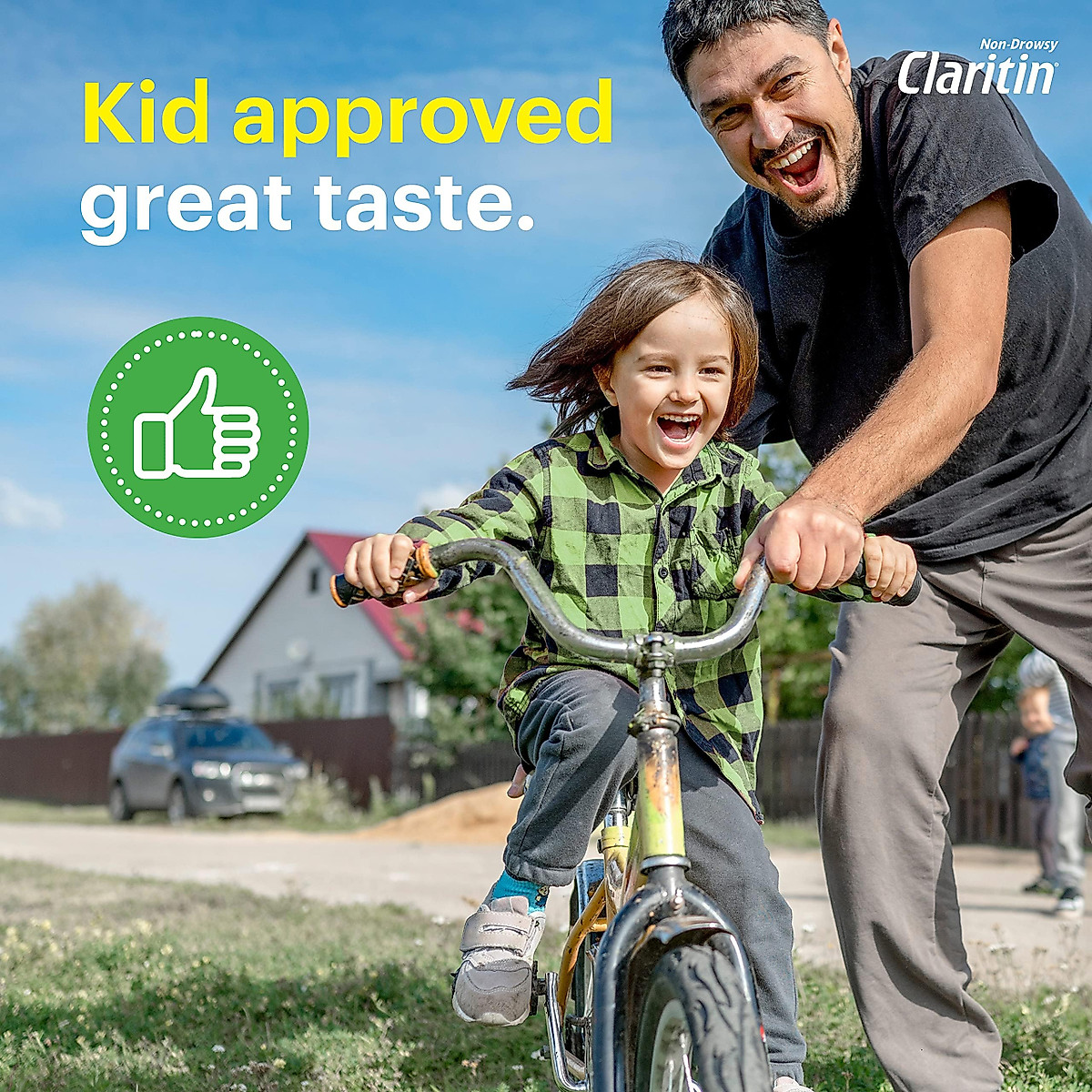 Claritin 24 Hour Allergy Relief - Grape Flavored - Non Drowsy Liquid Antihistamine for Kids, Dye, Alcohol, and Sugar Free Medicine For Children 2 Aged Years and Older