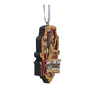 Nemesis Now Harry Potter Gryffindor Crest Hanging Ornament 8cm, Red
