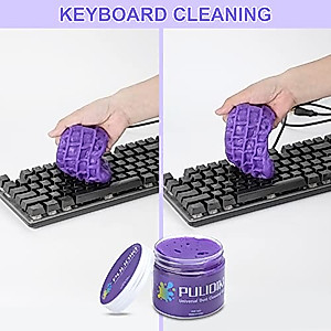 【2023 Upgraded】Cleaning Gel for Car, Car Cleaning Kit Universal Detailing Automotive Dust Car Crevice Cleaner Auto Air Vent Interior Detail Removal Putty Cleaning Keyboard Cleaner for Car Vents, PC