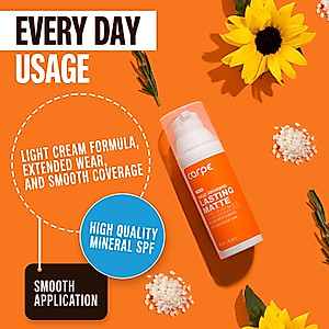 Carpe Primer Face Makeup Base ~New~ Zinc Mineral Sunscreen Face SPF 30, Lasting Matte Primer For Oily Skin And Tinted Sunscreen For Face