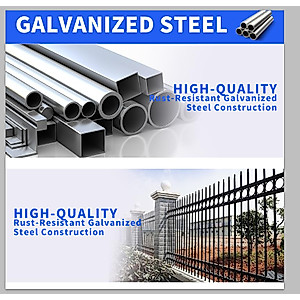 Chain Link Gate Latch，1-3/8" x 1-3/8" Chain Link Fence Gate Fork Latch for Chain Link Fence Gate Frames with Padlock Hole Wall Mount to Gate Post or Wall