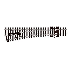 Peco N Scale Code 80 Insulfrog #6 Left-Hand Turnout