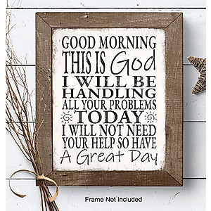 Yellowbird Art & Design Christian Wall Art - God Wall Decor - Religious Gifts for Men Man - Catholic Gift - Inspirational Wall Decor Poster - spiritual Wall Decor - Religion Christianity decoration