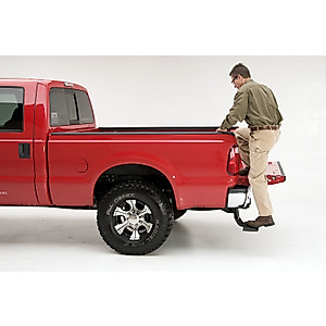 AMP Research 75305-01A BedStep Retractable Bumper Step for 2007-2013 Toyota Tundra Black, Large