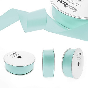 Knitial Satin Wine Color Ribbon 1-1/2 inch x 50 Yards Double Face for Gift Wrapping and Crafts