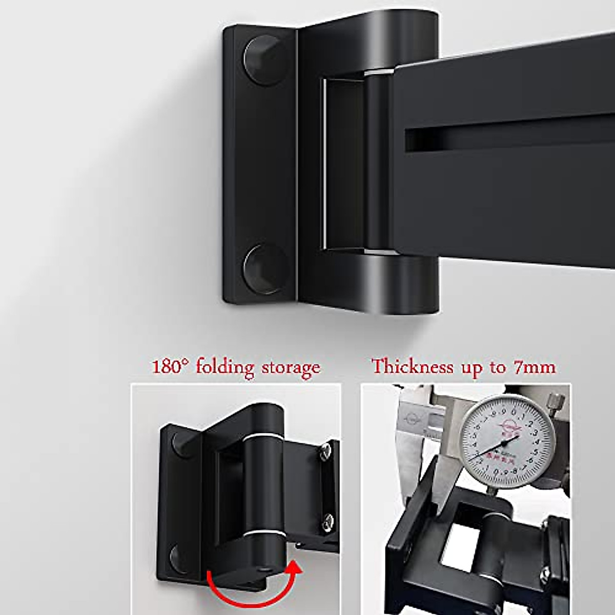 XuuSHA Wall Mounted Retracting Hanging Clothing Drying Ra Wall Mount-Folding Drying Rack, Clothes Storage Rack, Indoor Outdoor Drying Rack Telescopic Clothes, (Color : Black One Shot)