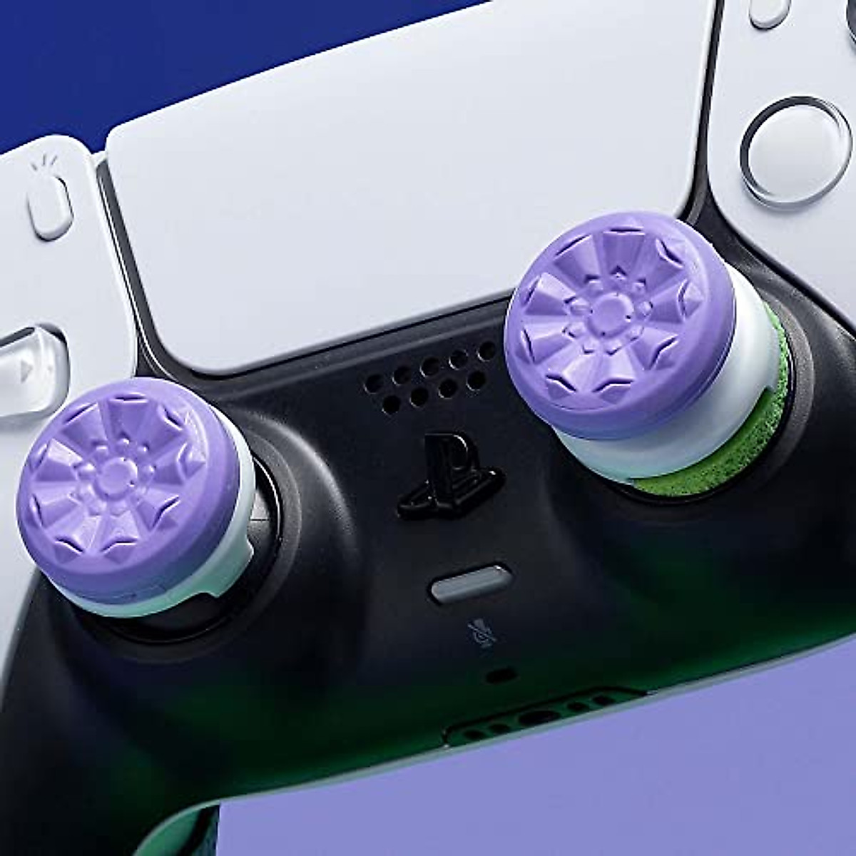KontrolFreek Aim Boost Kit for PlayStation 5 (PS5) and PlayStation 4 (PS4) Controller | Includes Performance Thumbsticks and Precision Rings | Galaxy Edition