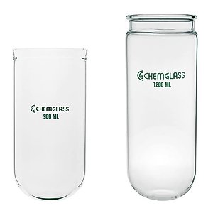 Chemglass CG-1611-24 Series CG-1611 Model P/N 149088 Freeze Dry Flask, Virtis Style, 600 mL