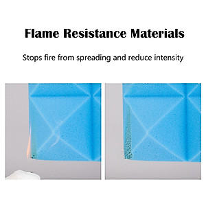 Heavyoff 12 Pack Acoustic Foam Panels Studio Soundproofing Wedges 10"x10"x2" Noise Dampening Sound Insulation for Home Ceiling, White